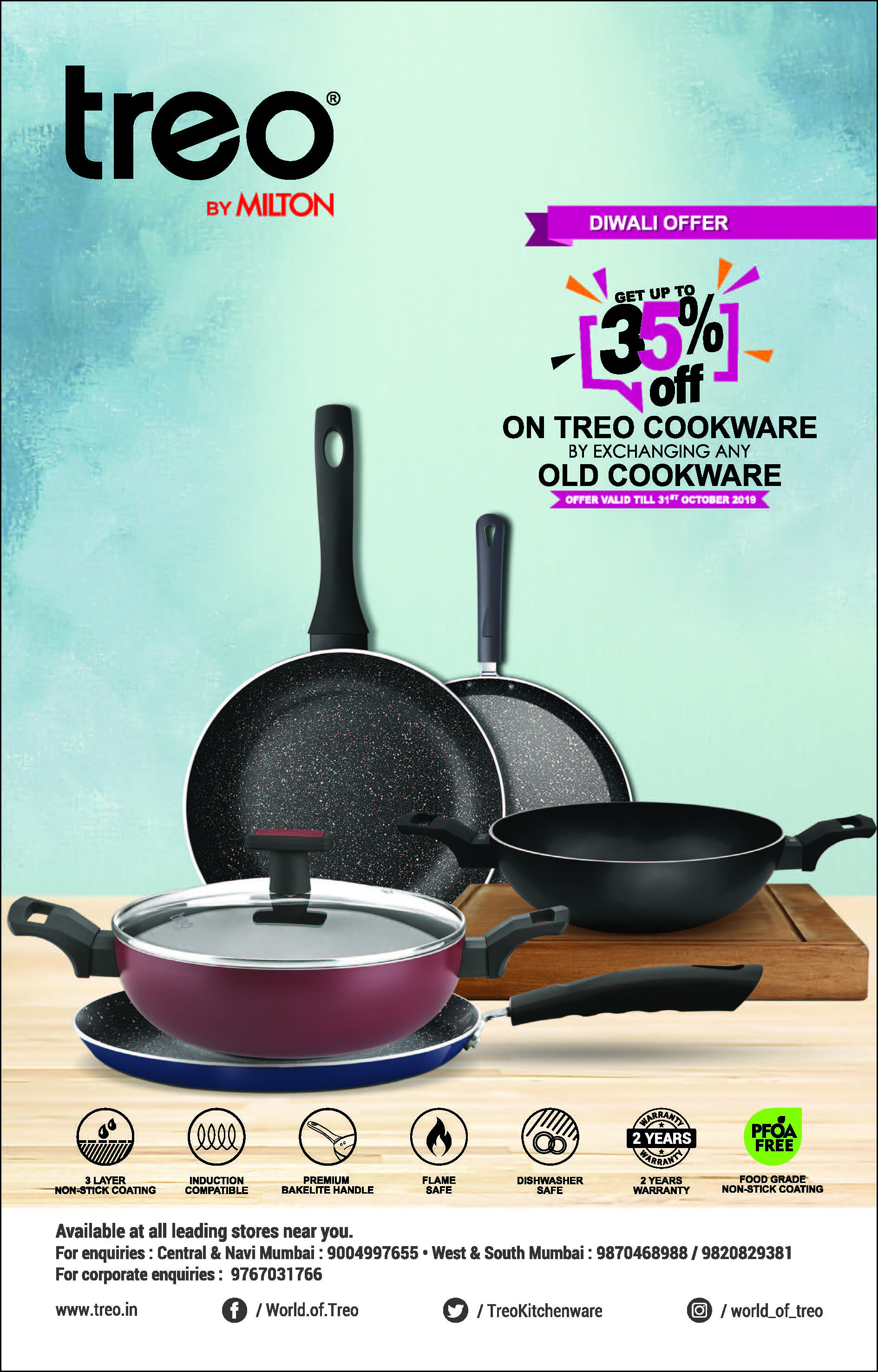 Print Ads | Glassware, Cookware, and Containers | Treo by Milton